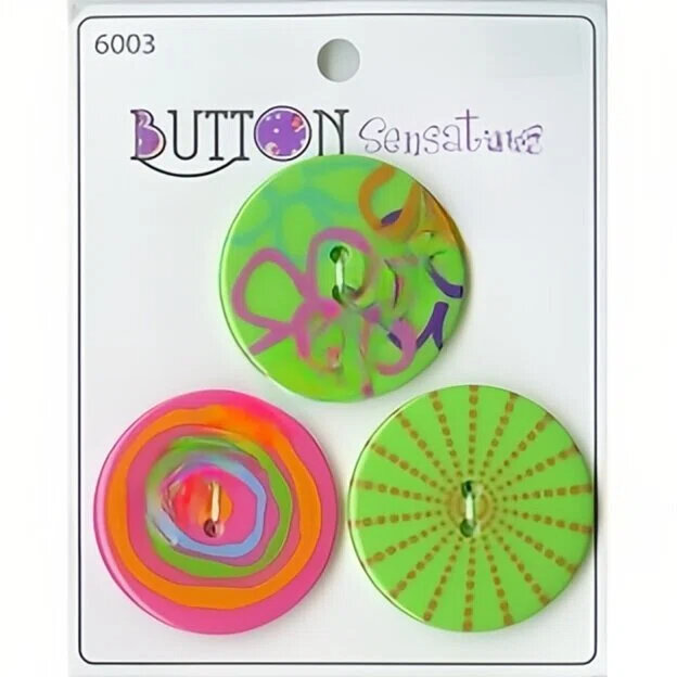 Пуговицы BLUMENTHAL LANSING "Sensation", зеленые, 3 шт