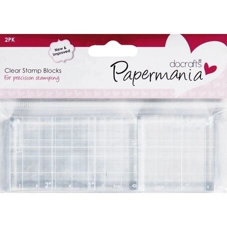 Набор блоков для штампов docrafts "Papermania", прозрачные, 2 шт