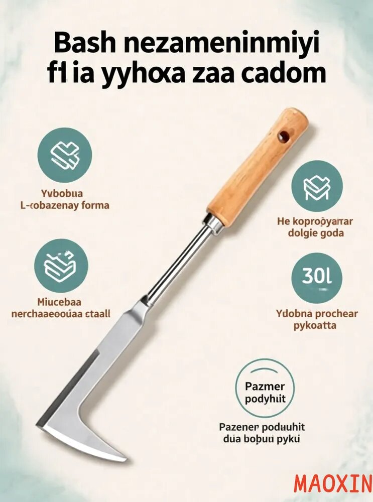 Корнеудалитель, рукоятьМеталл, 7 см
