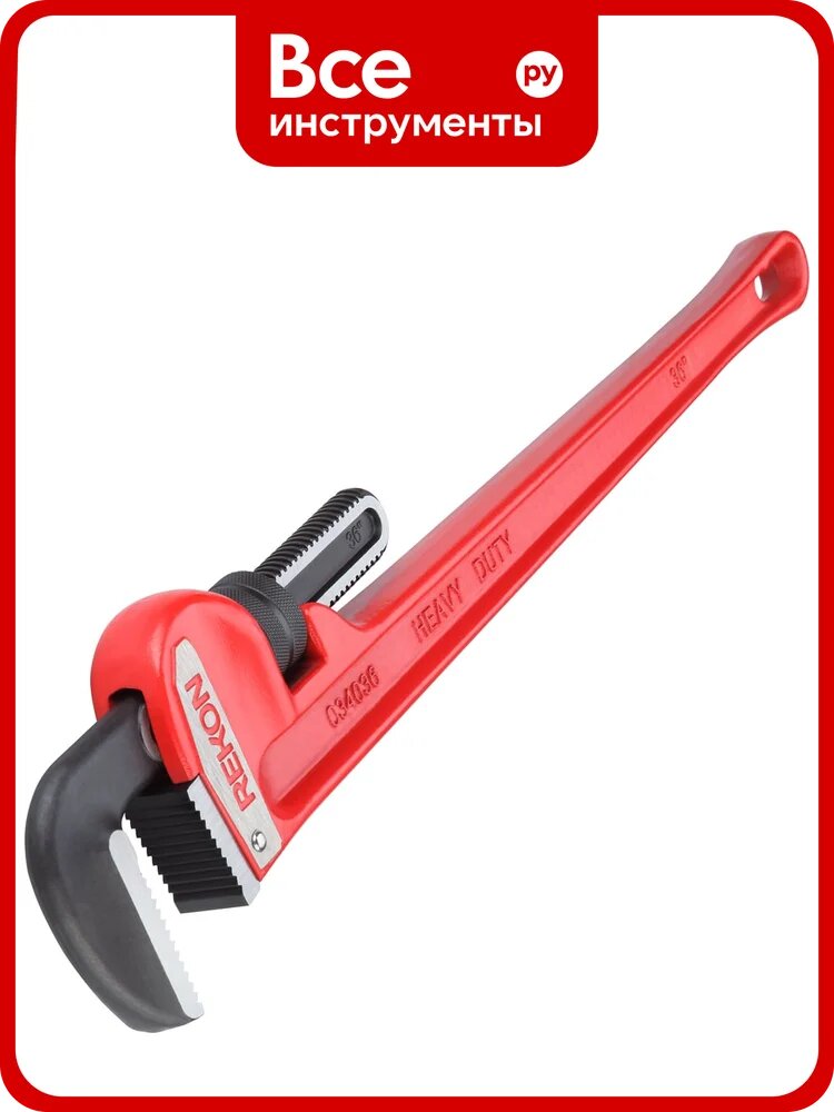 Прямой трубный ключ REKON 36" HEAVY DUTY (для больших нагрузок) 034036
