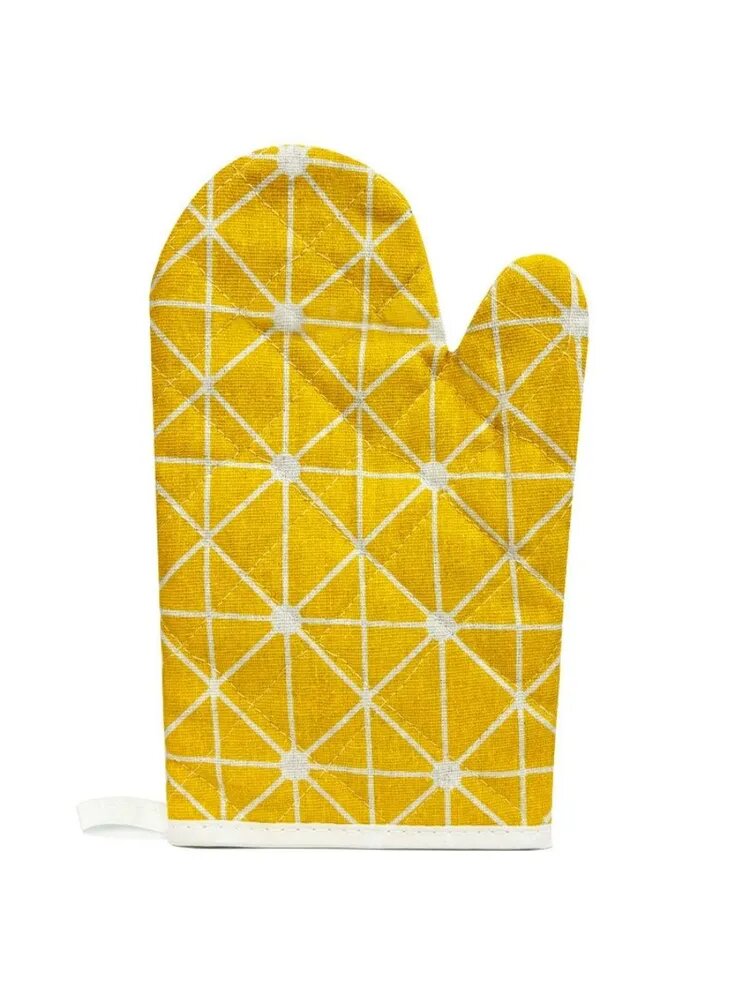 Прихватка рукавица для кухни 42x42 см, YELLOW