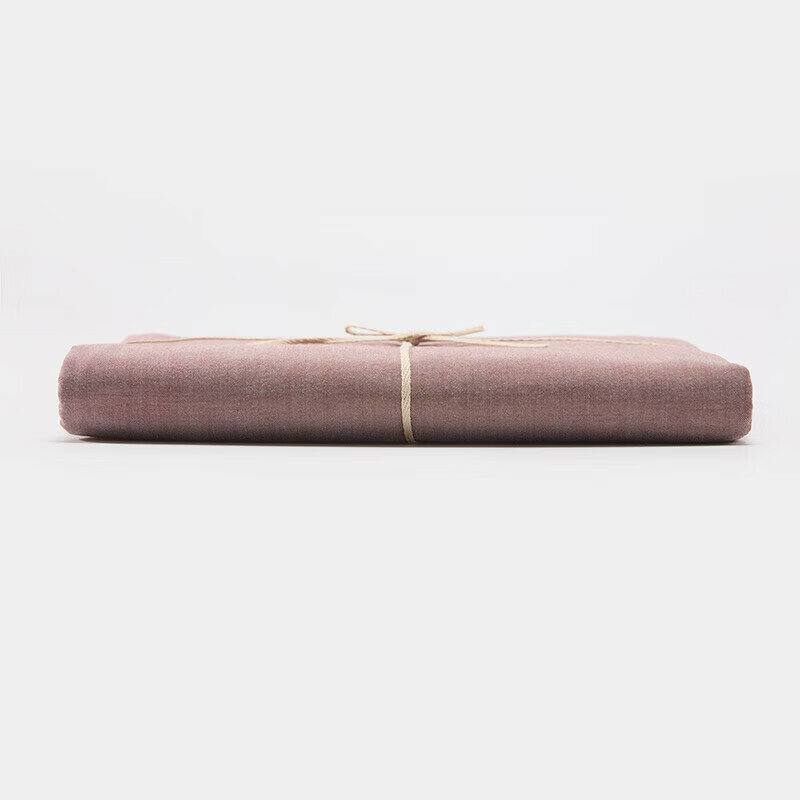 MUJI Сатиновая простыня из хлопка красно-пурпурная для односпальной кровати 180x260 см