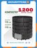 Компостер Раздолье 1200 л черный