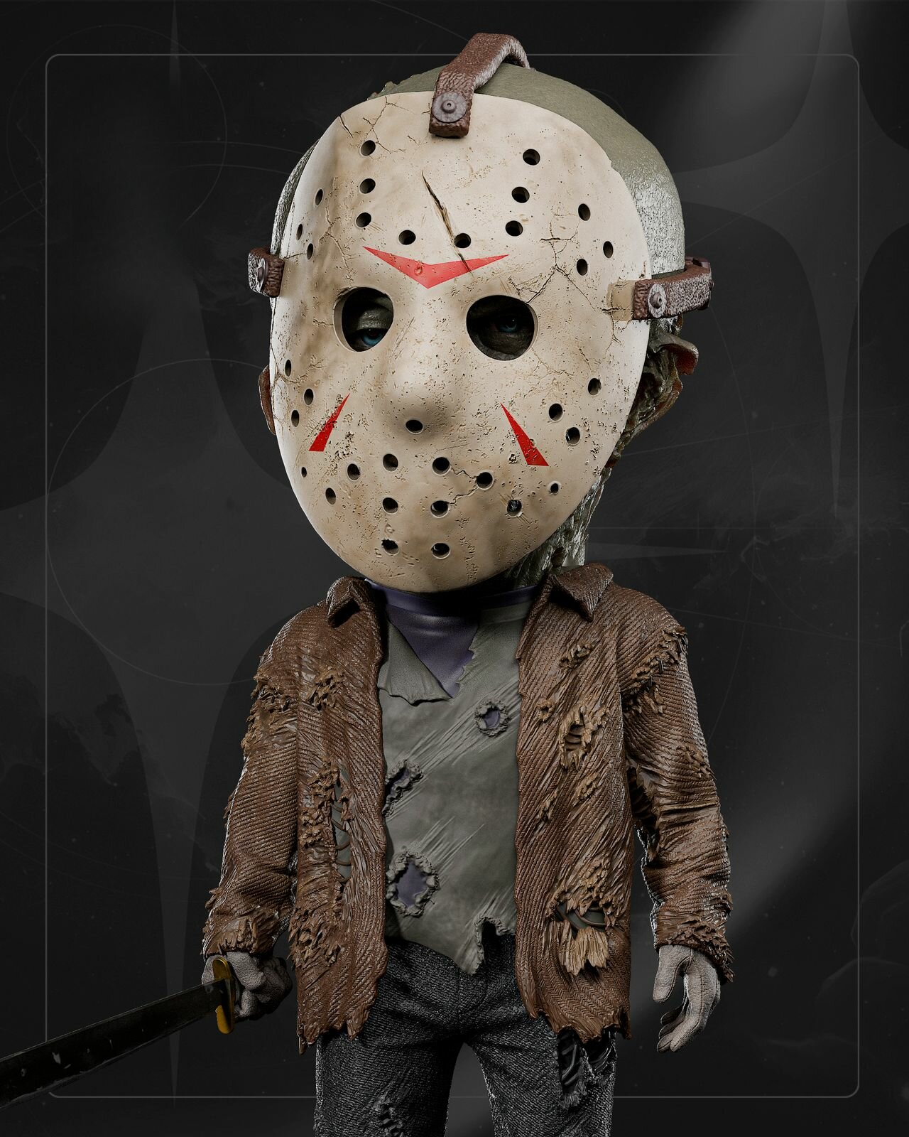 Сборная модель Jason (Friday the 13th), 127мм для покраски
