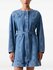 Платье Marc O'Polo Belted denim mini dress, размер 40 EU, Синий принт