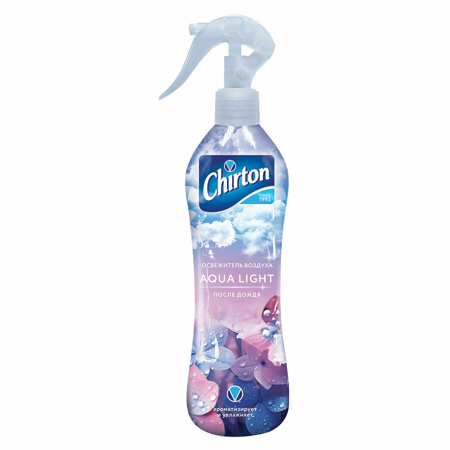 Упаковка 10 шт. Освежитель воздуха на водной основе 400 мл, CHIRTON (Чиртон) Aqua Light, "После Дождя", 4607145649031