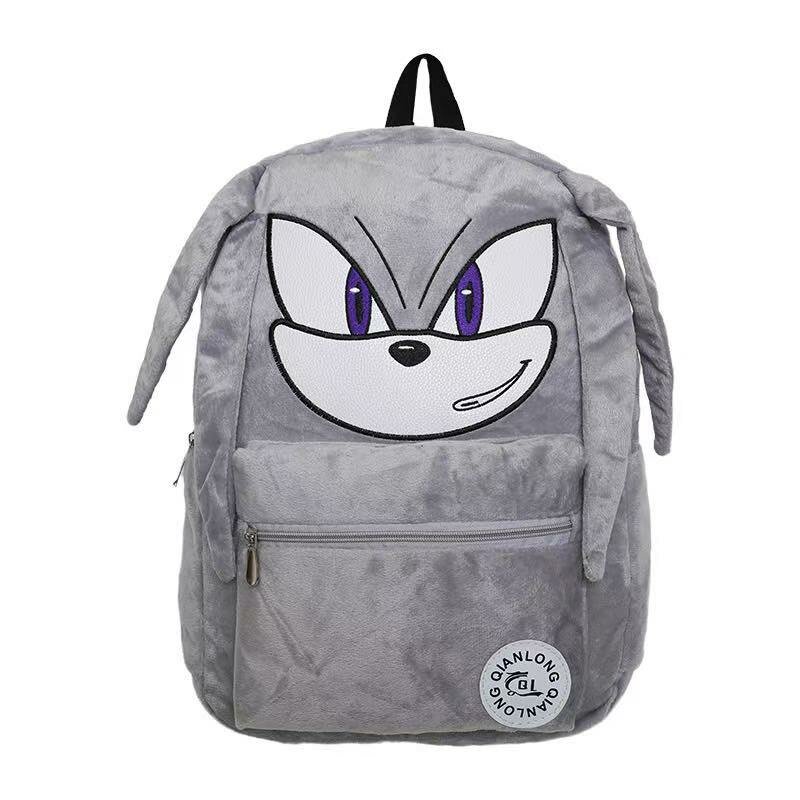 Рюкзак Sonic Наклз школьный для мальчиков, спортивный рюкзак, детский ранец в школу для мальчика Соник серый