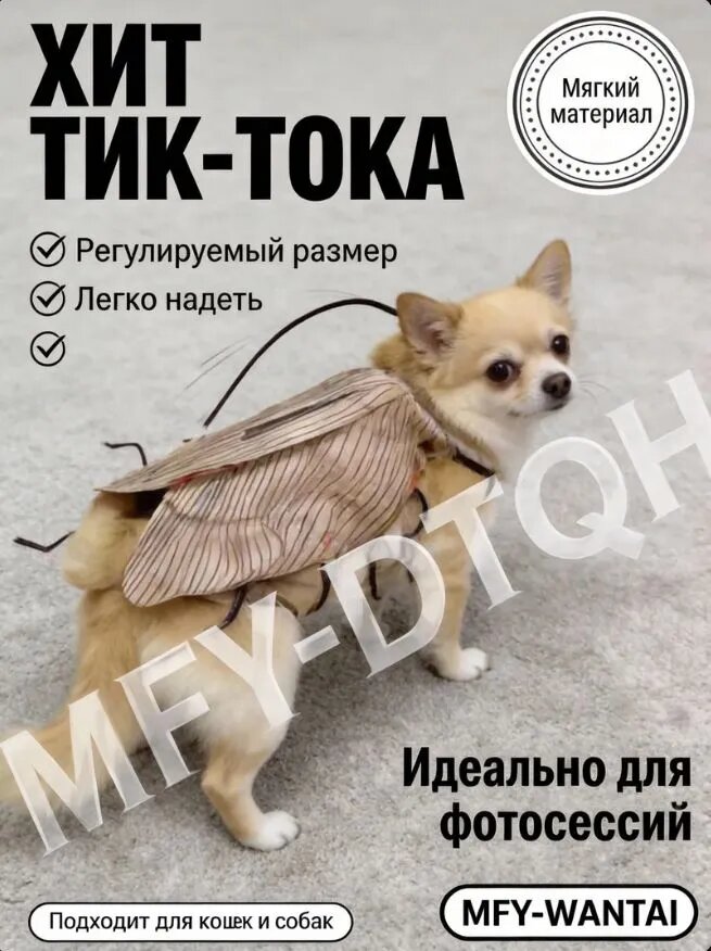 Костюм Таракана для кошек и маленьких собак, забавная одежда для питомцев на Хэллоуин и вечеринки, наряд для фотосессий