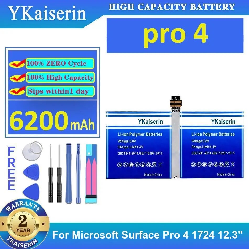 Аккумуляторы для планшетов Microsoft Surface Pro 4 1724