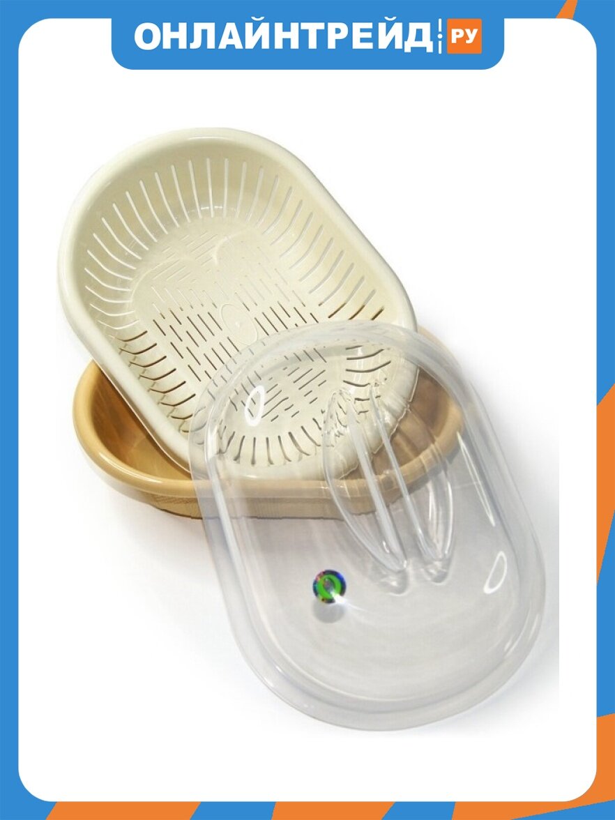 Хлебница с плетением Elfplast 76180, 32х23х14,5см, пластик