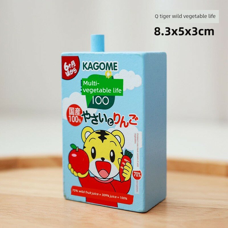 Игрушечная бутылка с соком дикой зелени Q Hu, деревянная симуляция для детской кухни, 120 мл