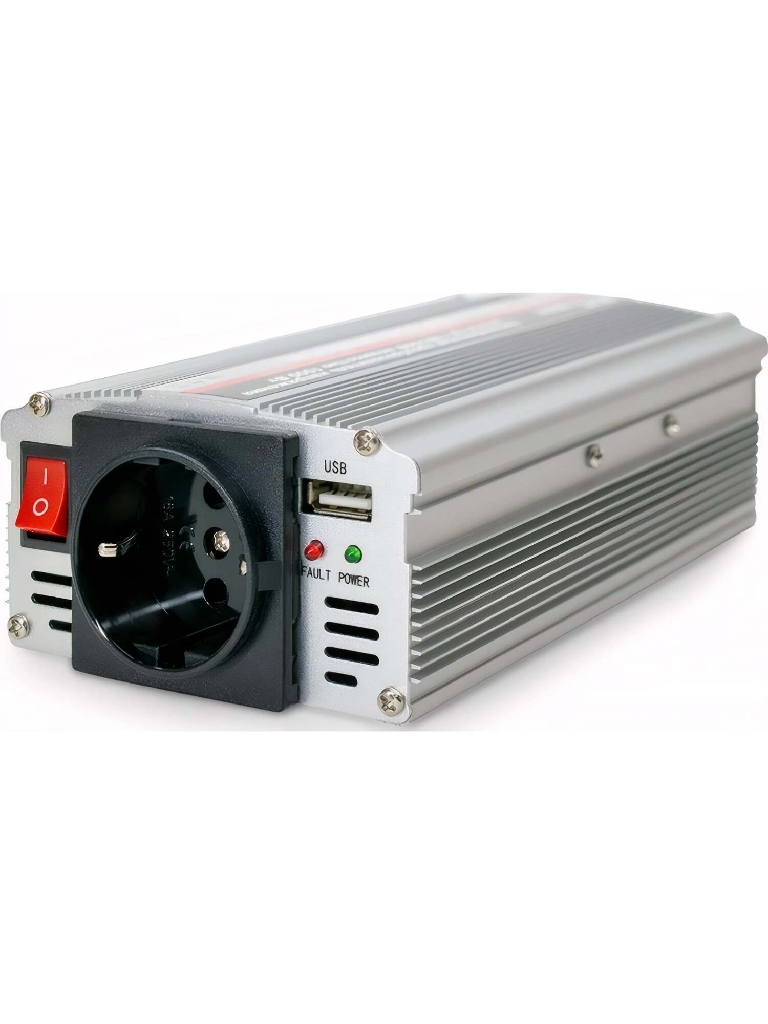 Инвертор AVS Energy IN-1000W - номинальная мощность 1000 Вт, USB-выход, защита от перегрева и короткого замыкания, индикатор для контроля за работой инвертора — фото 1