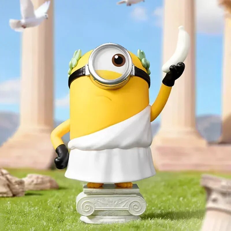POP MART MINIONS Bello World Series Kawaii Аниме-фигурки Greek Stuart