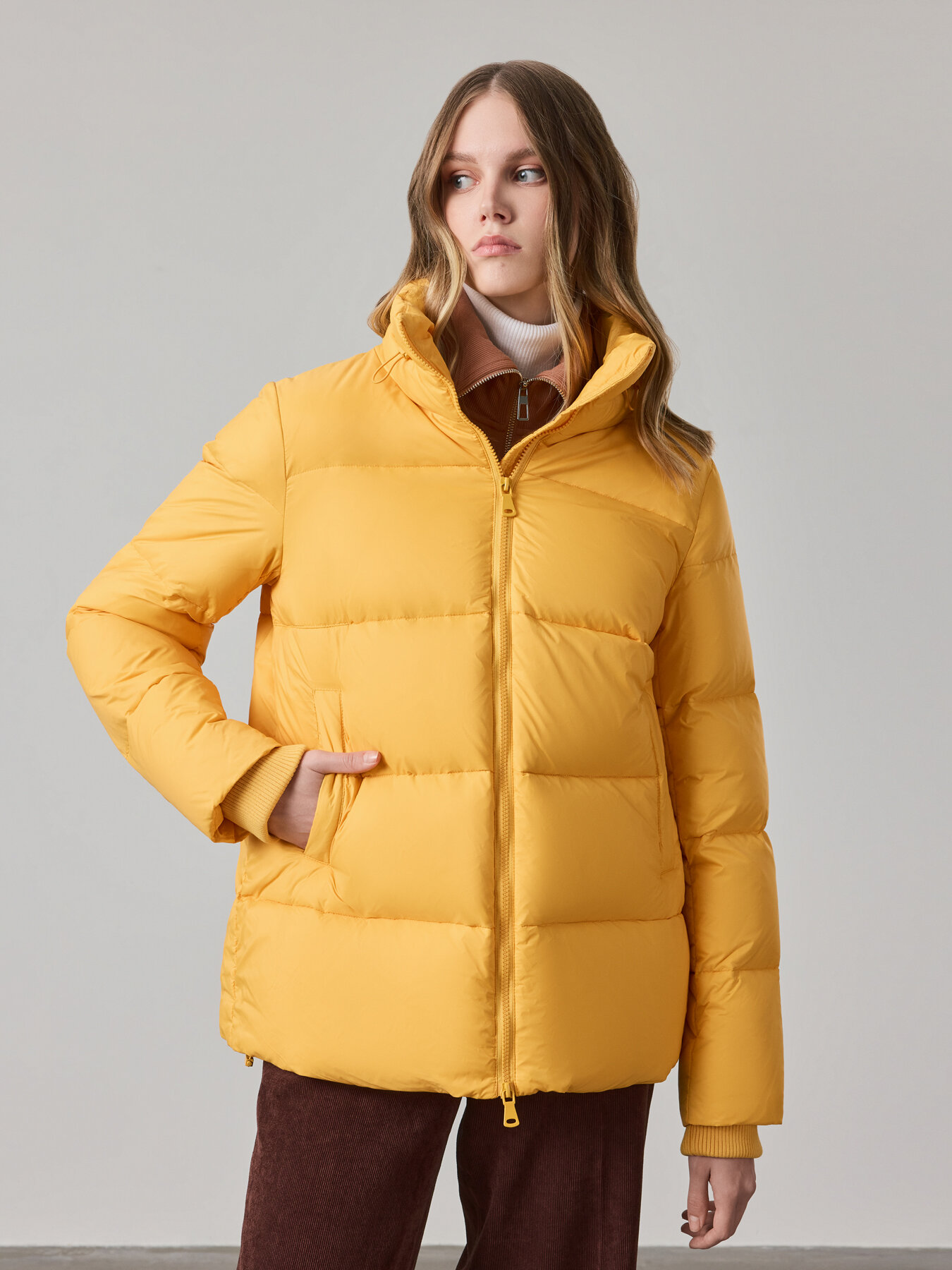 Куртка JUST CLOTHES Весна-лето 2025, размер 46, Желтый — фото 1