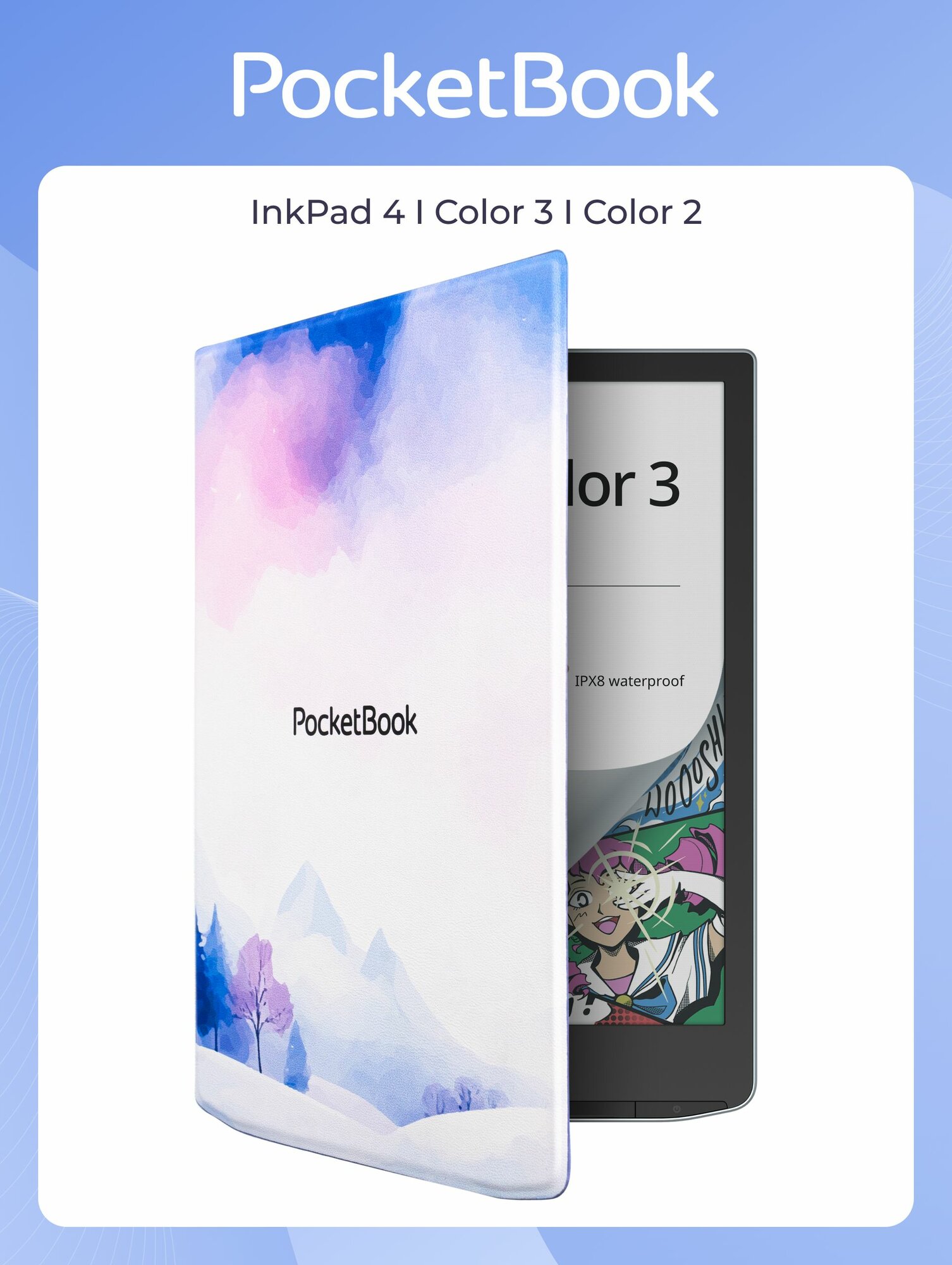 Флип ковер для PocketBook InkPad 4 I Color 3 (защитная панель)