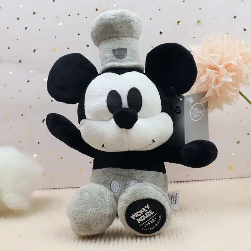 Оригинальная плюшевая игрушка Steamboat Willie Mickey Bandai 25 см