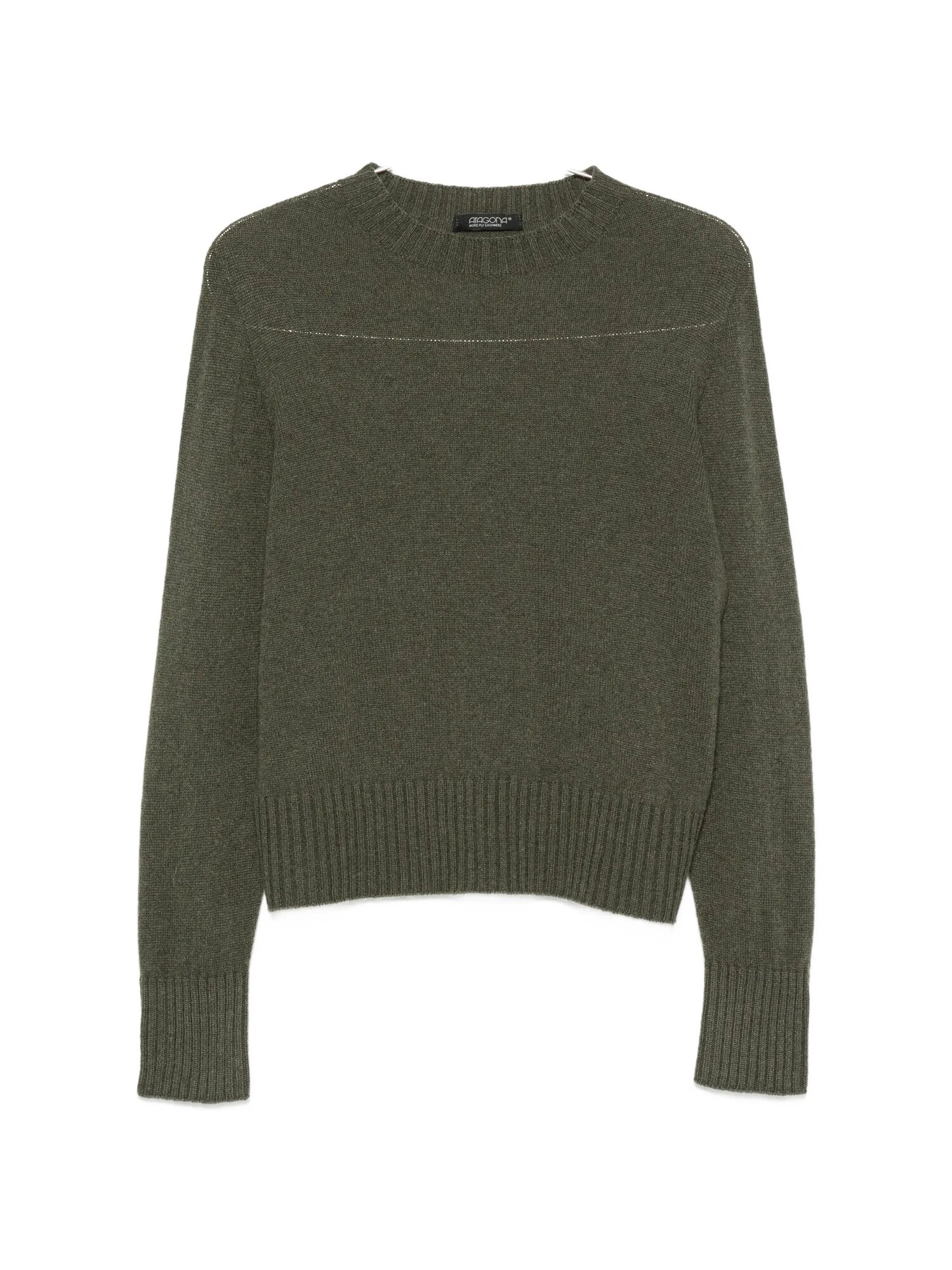 Свитер Long-sleeve ribbed-trim sweater