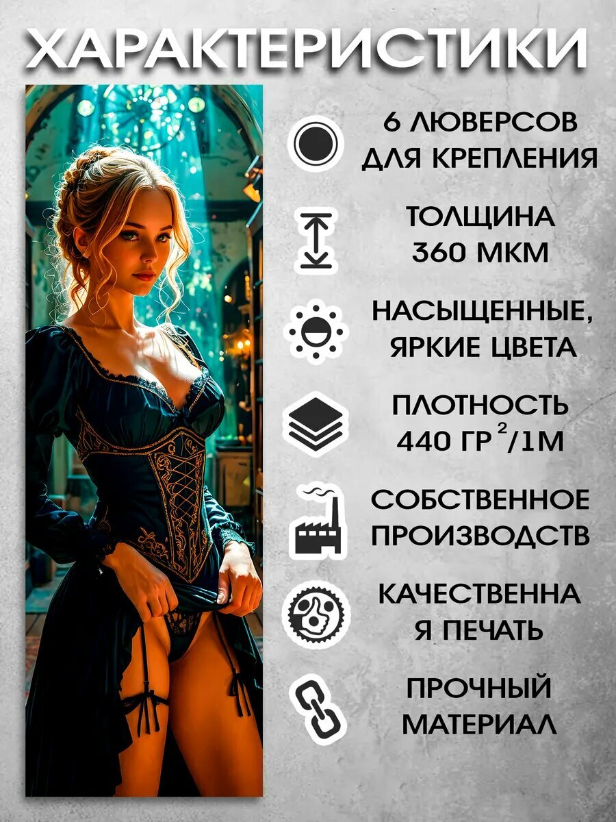 Постер на стену баннер 150х50 Девушки — фото 1
