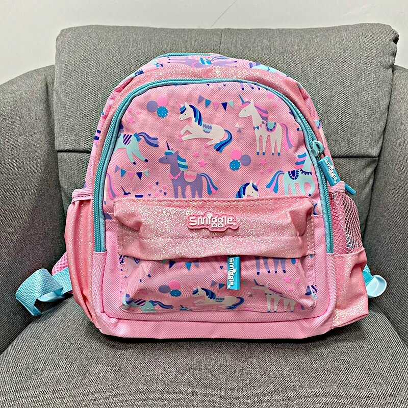 Smiggle Розовый Единорог Детский Рюкзак 26x21x10см