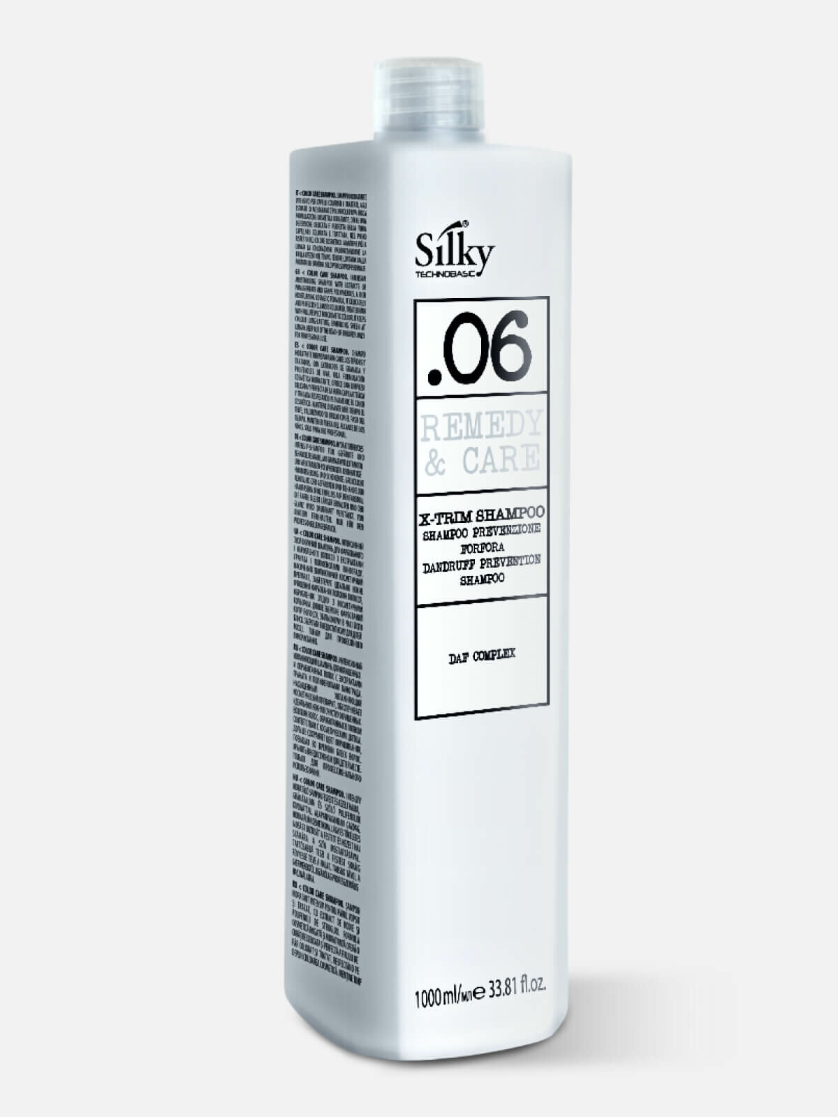 Профессиональный пилинг шампунь для волос против перхоти Silky Remedy & Care X-trim Shampoo, 1000 мл