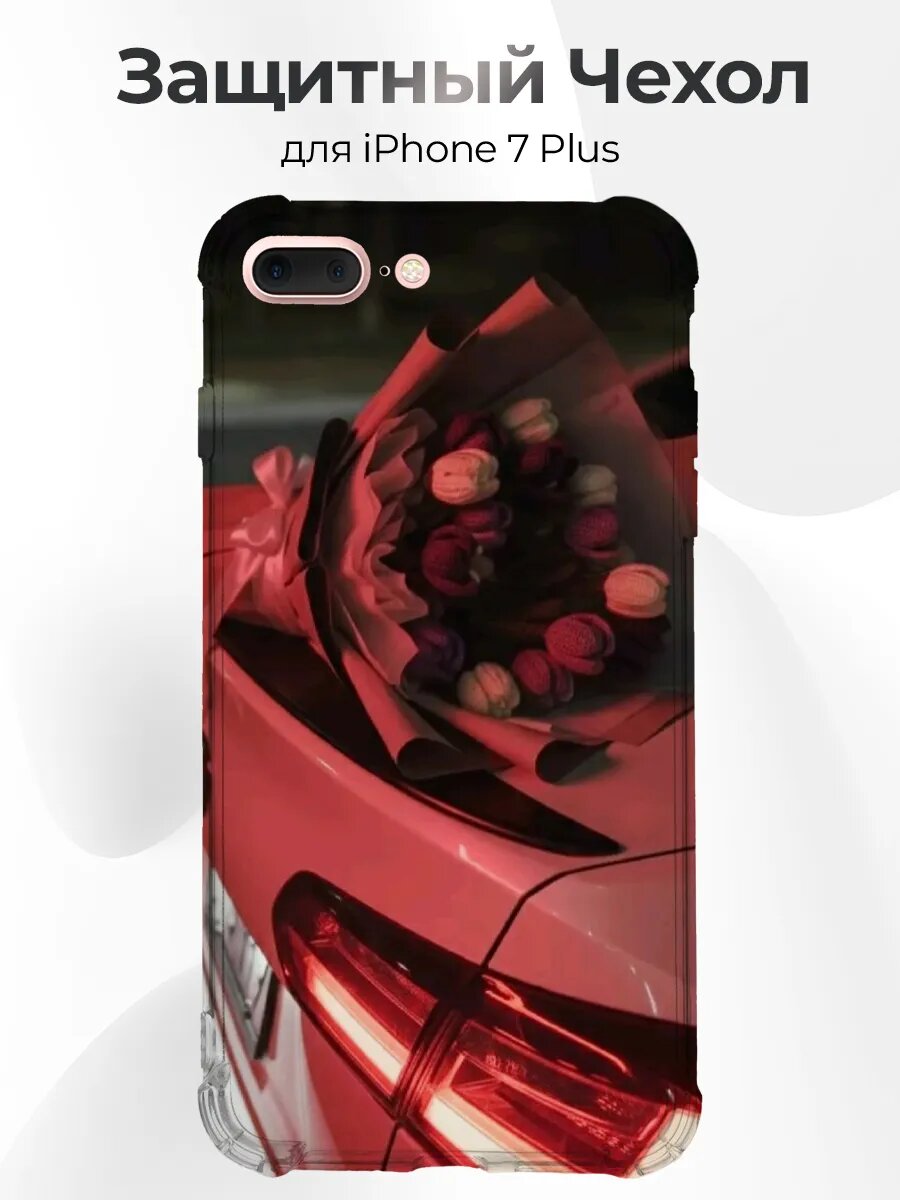 Чехол iPhone 7/8 Plus Camry 70 с букетом