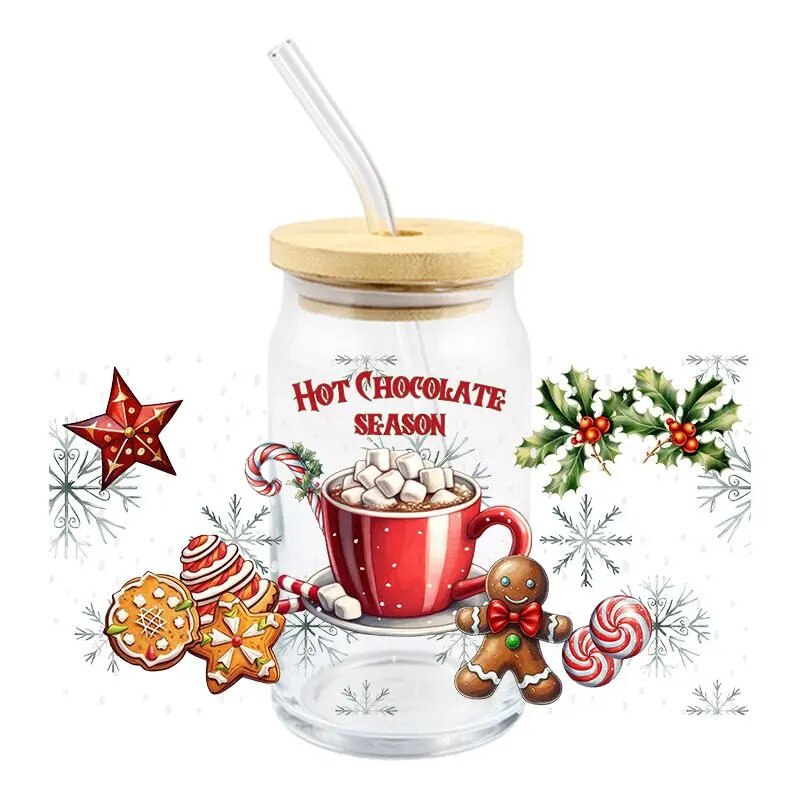 Наклейка на стакан "Hot Chocolate Season", C857