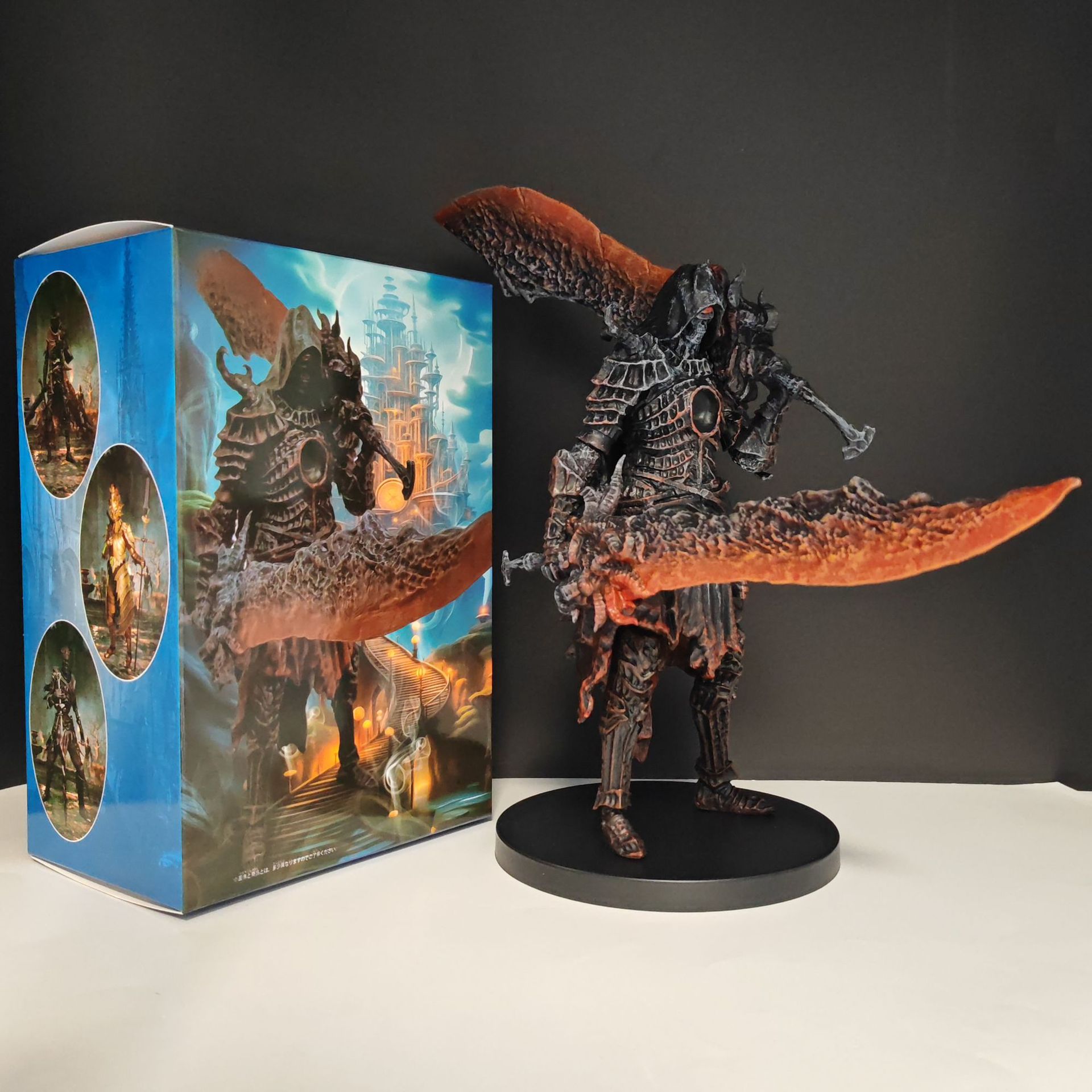 Декоративная фигурка из серии Dark Souls: Кольцевой город, Двойной меч, Рингед Кнайт, аниме-модель в коробке