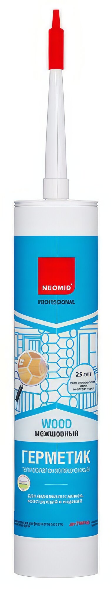 Герметик акриловый NEOMID Wood тепловлагоизоляционный 310мл дуб