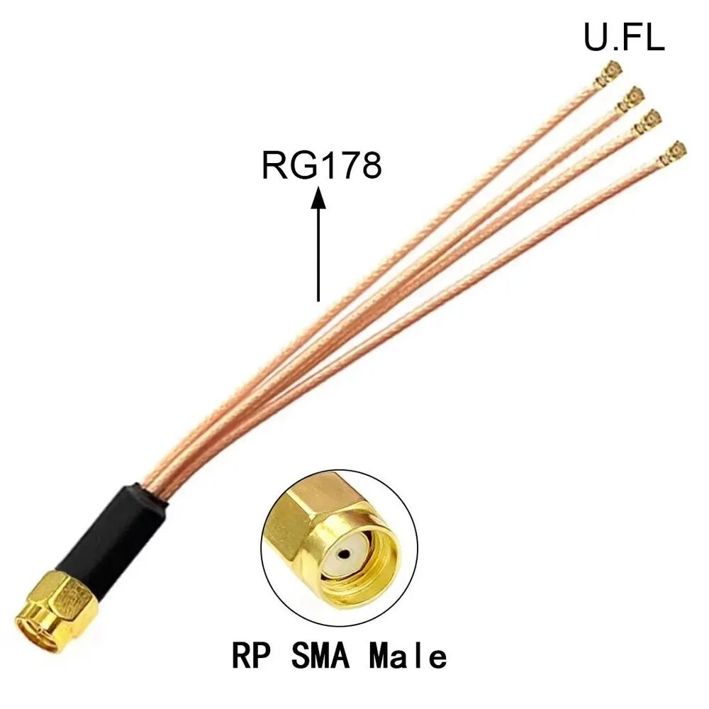 SMA к U.FL кабель RG178