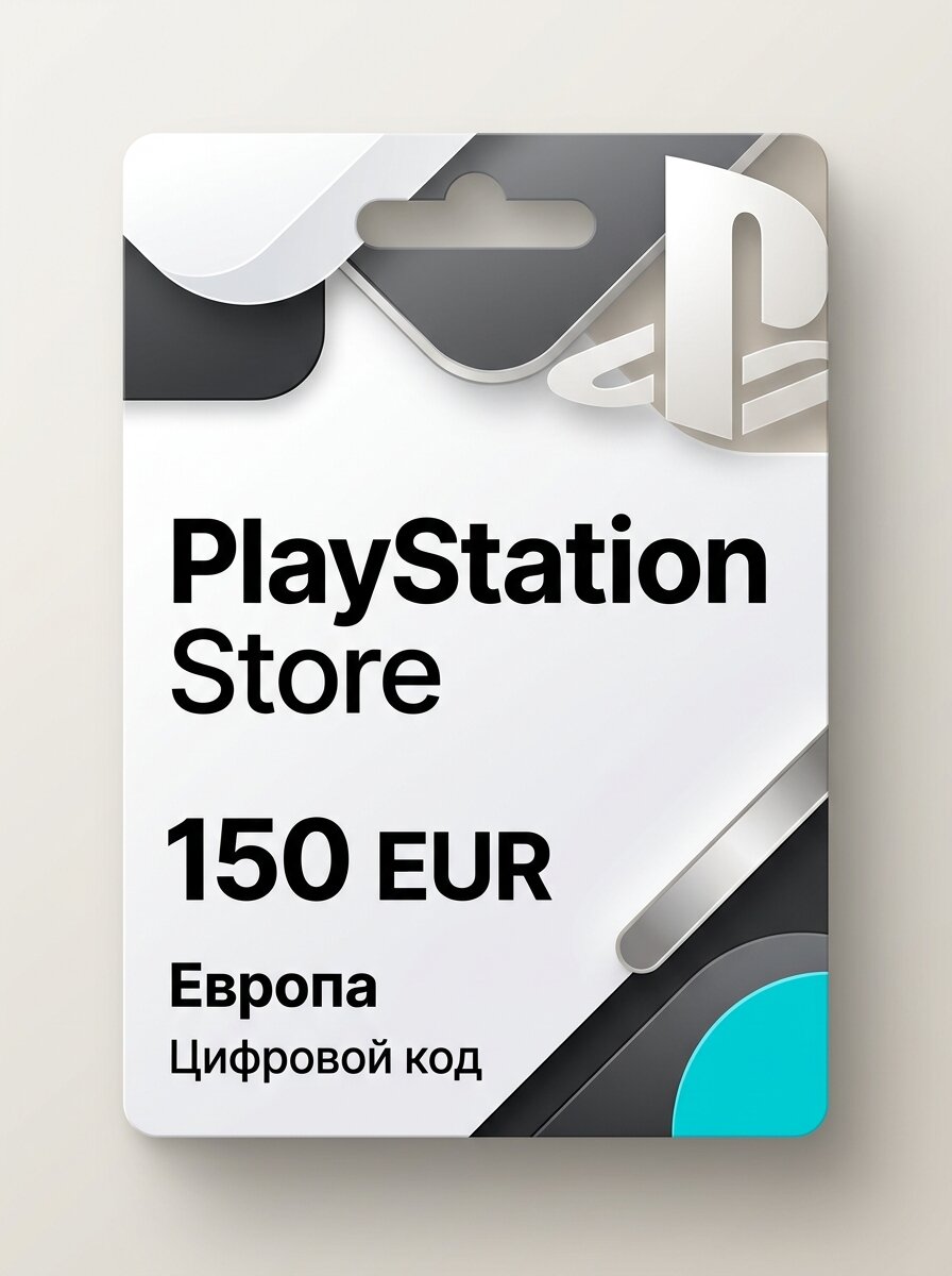 Подарочная карта PlayStation Store EUR 150 для PlayStation 5, электронный ключ, регион Словакия