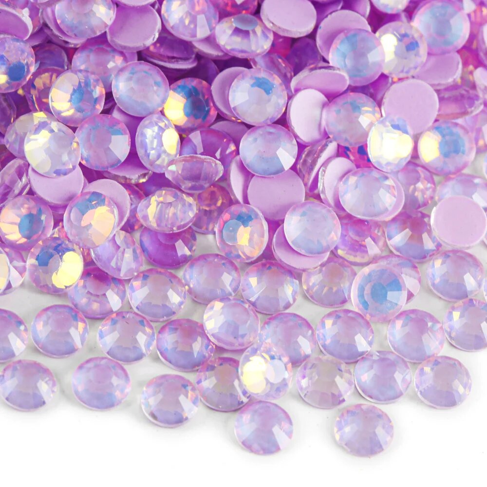 Фиолетовые стеклянные кристаллы SS3-SS30 для декора Фиолетовый, SS30-288pcs, Lt.amethyst Opal