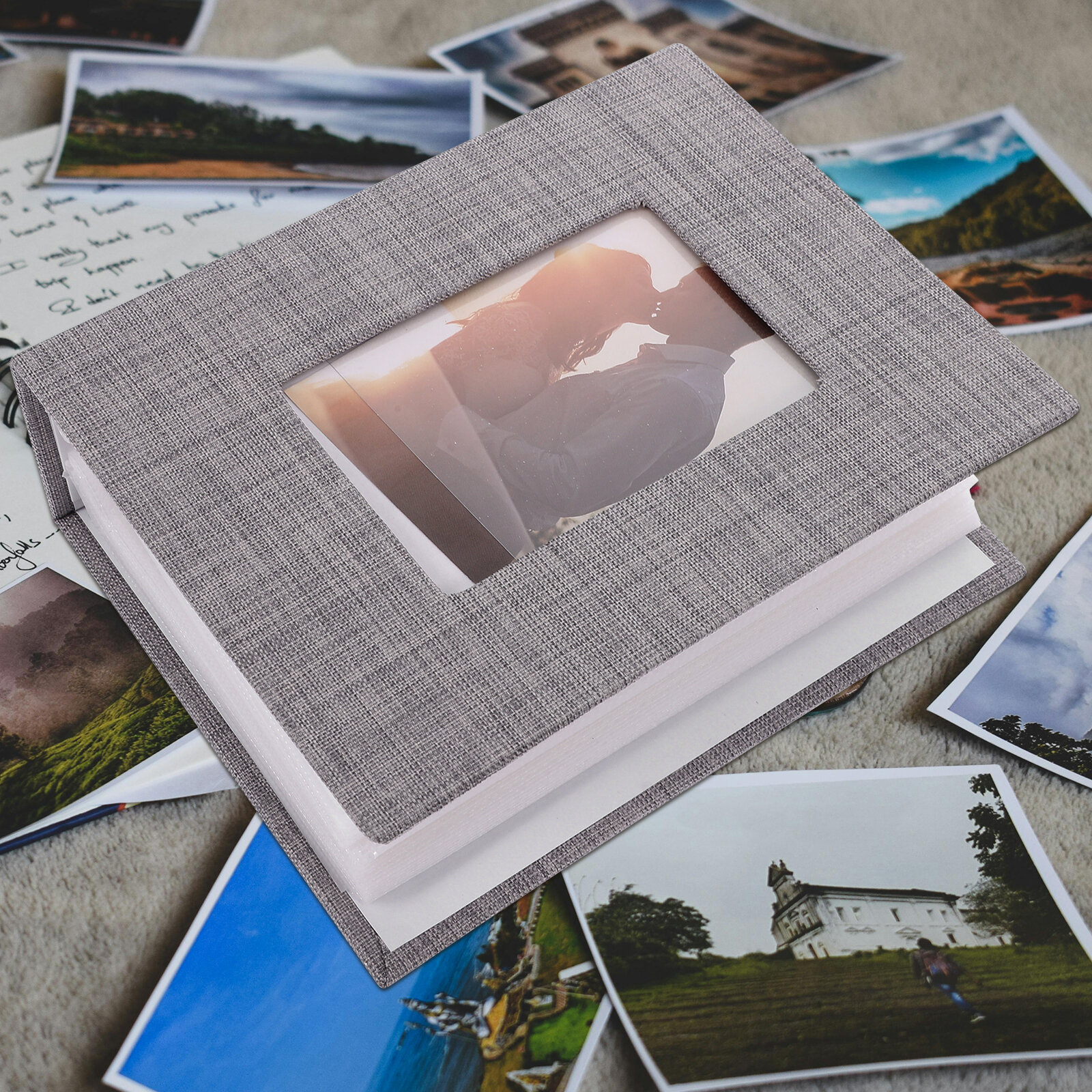 Фотоальбом Для Семейных Фотографий С Тканевой Обложкой Размер 16.80X12.90X5.00Cm