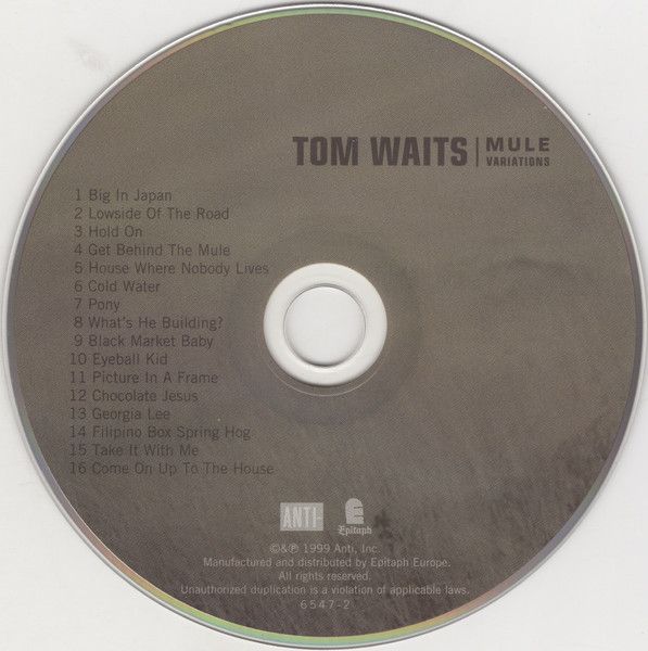 Аудио CD Tom Waits "Mule Variations" CD — фото 1