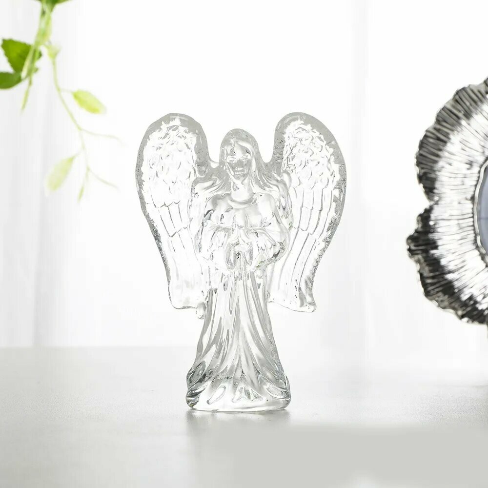 Ангельская Статуэтка Из Хрусталя В Forme Маленького Ангела Для Украшения Дома 10.00X7.00X2.50Cm