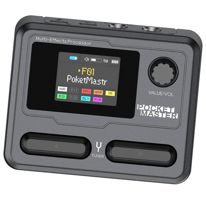 Карманная Мини-Гитара APP Control Bass Amplifier 100 Педаль Множественных Эффектов Цветной ЖК-экран Гитарный Усилитель низких Частот