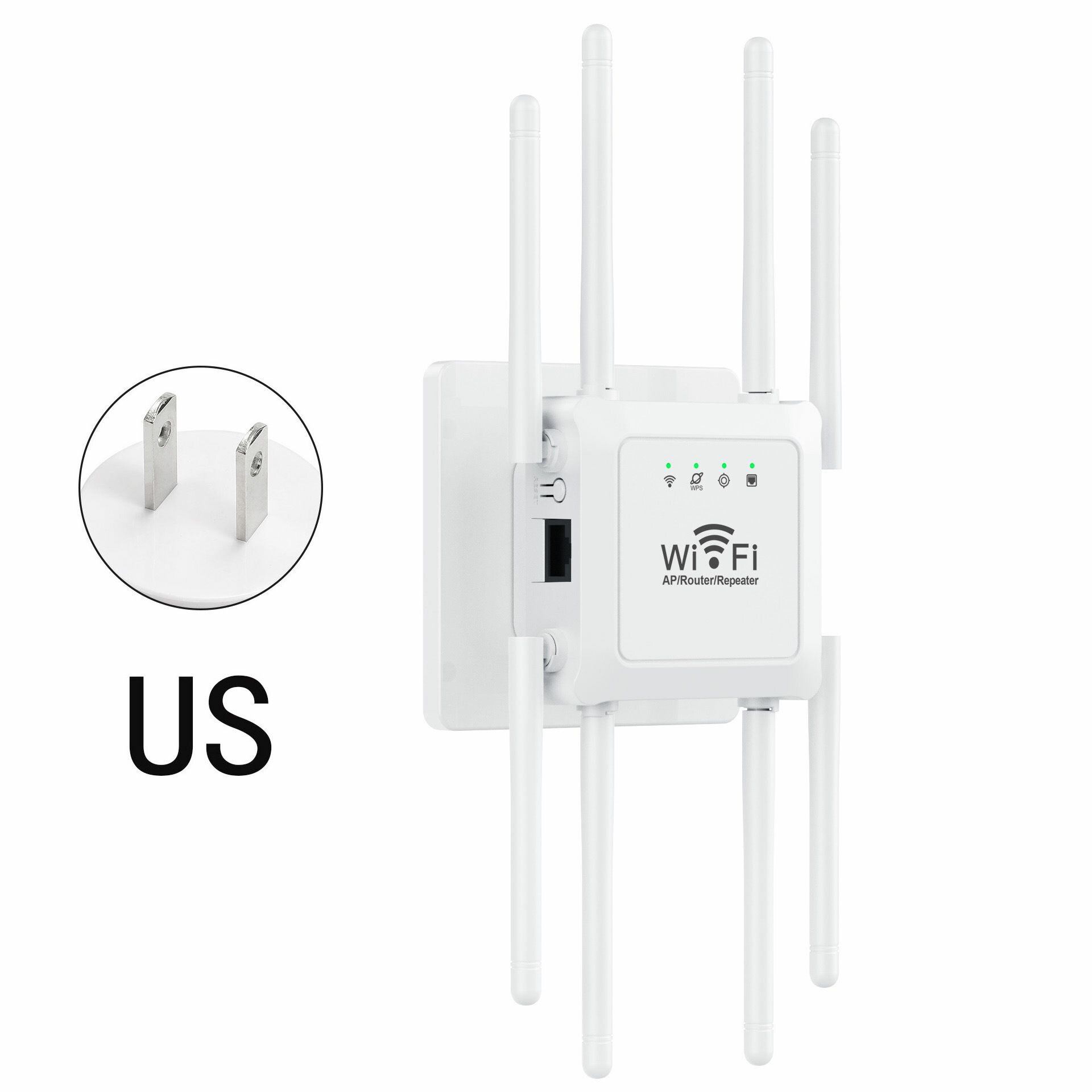 Новый беспроводной ретранслятор wifi с 8 антеннами, усилитель сигнала 300 м, усилитель-удлинитель, маршрутизатор-удлинитель, прямая поставка с завода , белый