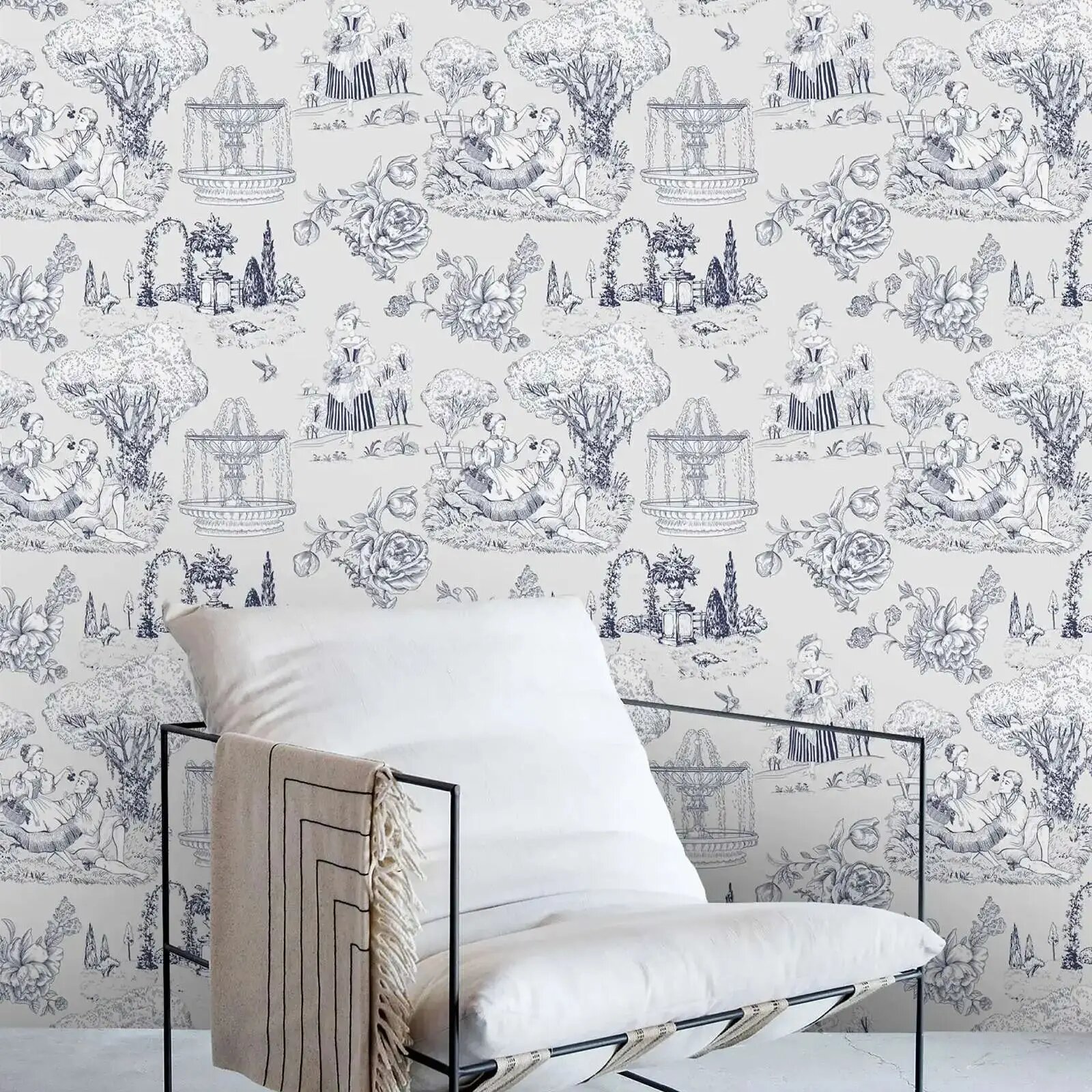 Обои Pixel&Wall Toile De Jouy, цвет Peel and Stick