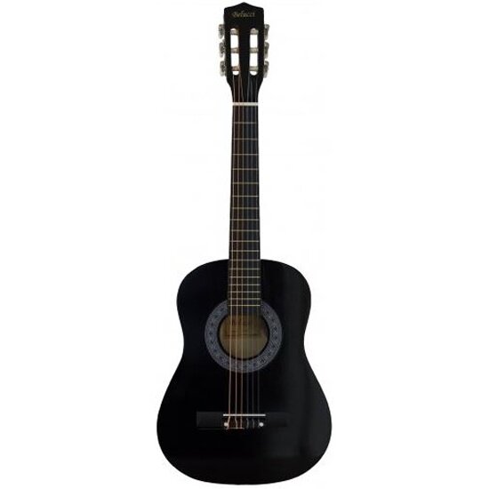 Классическая гитара Belucci BC3405 BK FULL, с медиаторами, чехлом, ремнём, струнами, чёрный