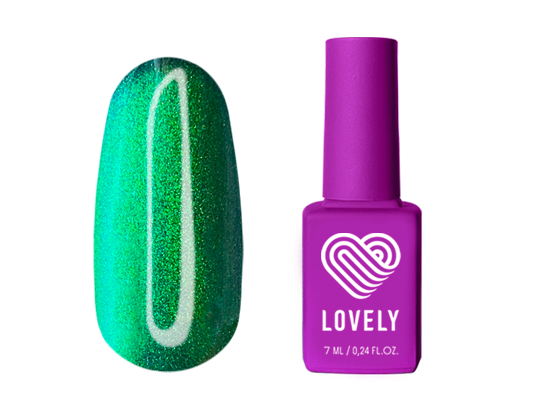 Гель-лак Lovely FC№03 огненная кошка Fire Cat, 7 ml, кошачий глаз, дуохромный