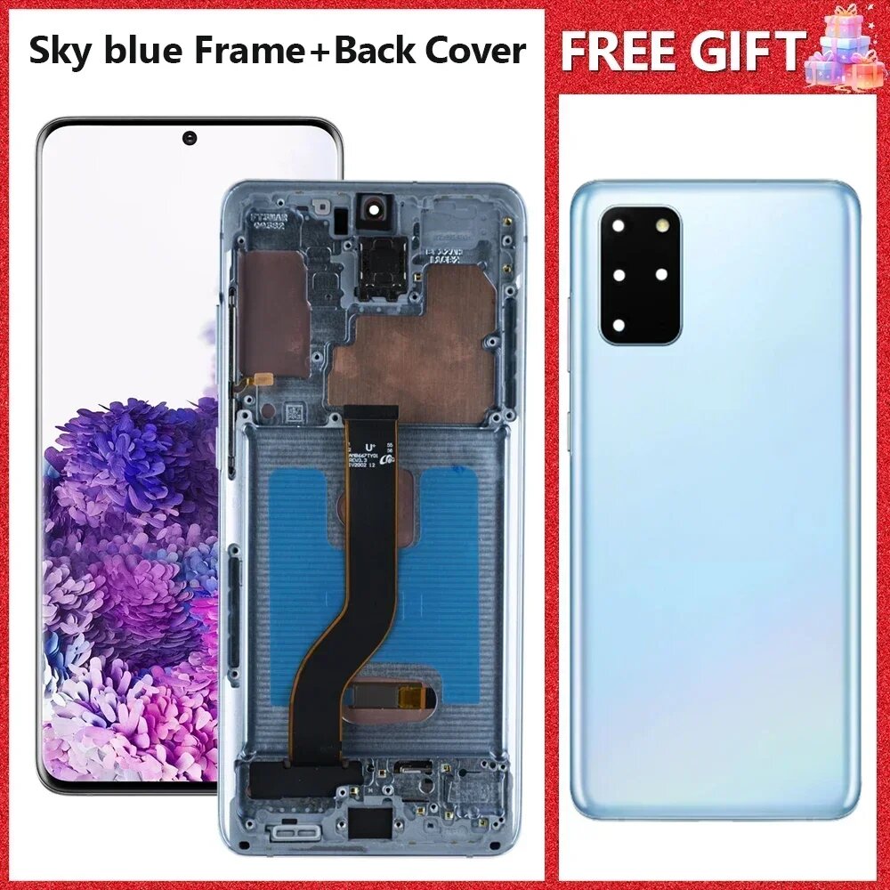 Дисплей в сборе Samsung Galaxy S20 Plus Sky Blue