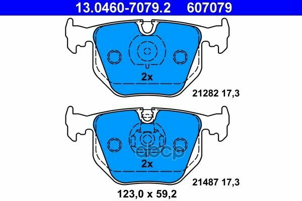 Колодки тормозные дисковые задн, BMW: 3 325 i/325 xi/330 d/330 i/330 xd/330 xi 98-05, 3 Touring 330 d/330 i/330 xd/330 xi 99-.