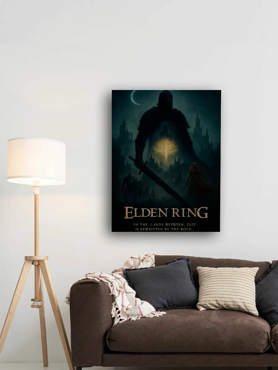 Картина на стену Elden Ring, на подрамнике, 1шт, 38х25 размер. — фото 1