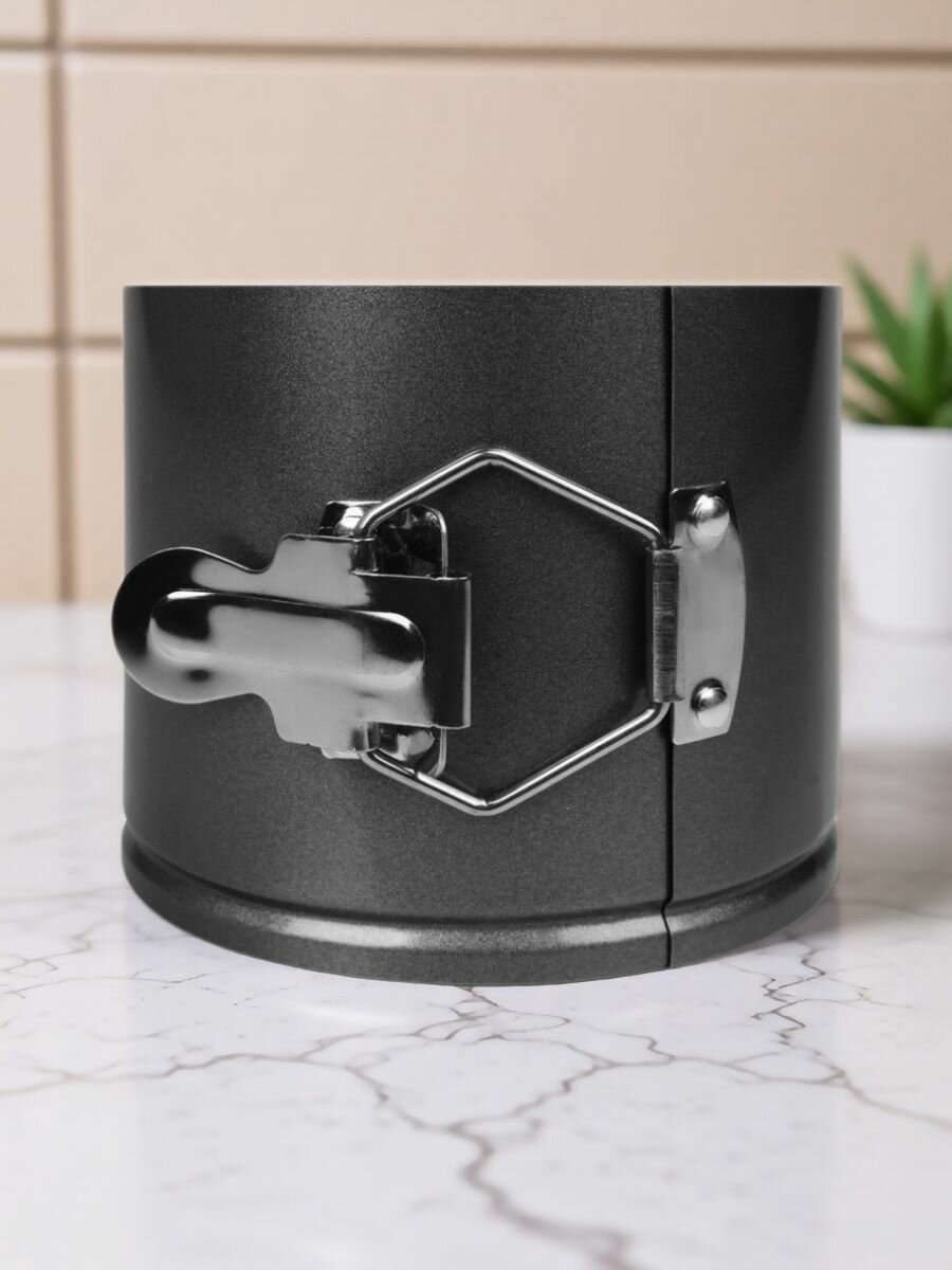 Форма для выпечки с зажимом для кулича из углеродной стали размер 12 см