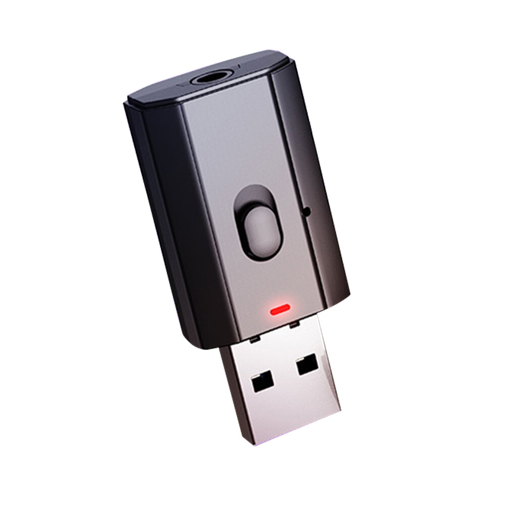 Адаптер 4 В 1 USB Передатчик Приемник Беспроводной Звук 3.5мм Разъем AUX для ПК ТВ Авто Чёрный 4.5X2CM