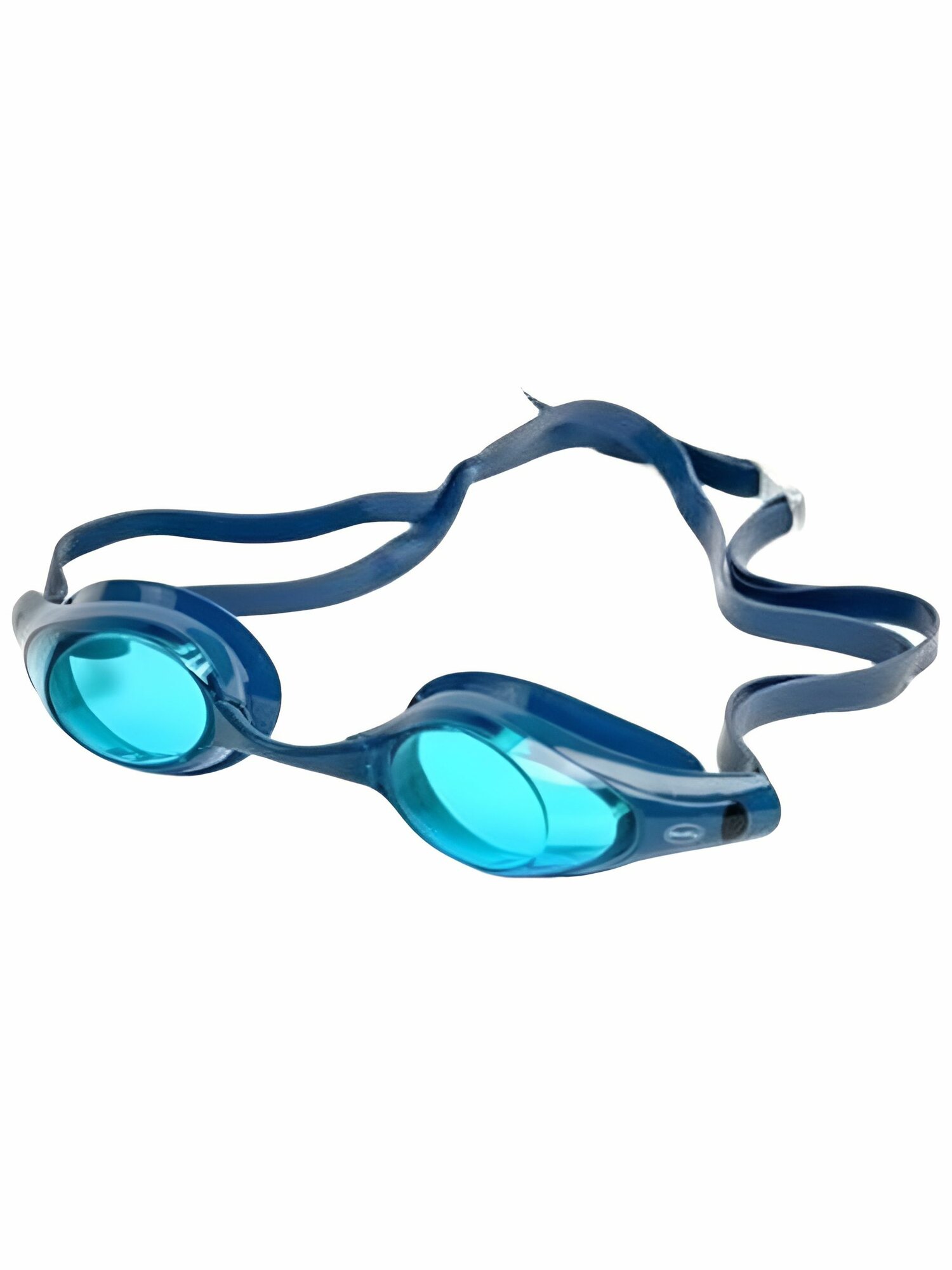 Очки для плавания FASHY Progress, 4141-04, синие линзы поликарбонат, сменная переносица, синяя оправа