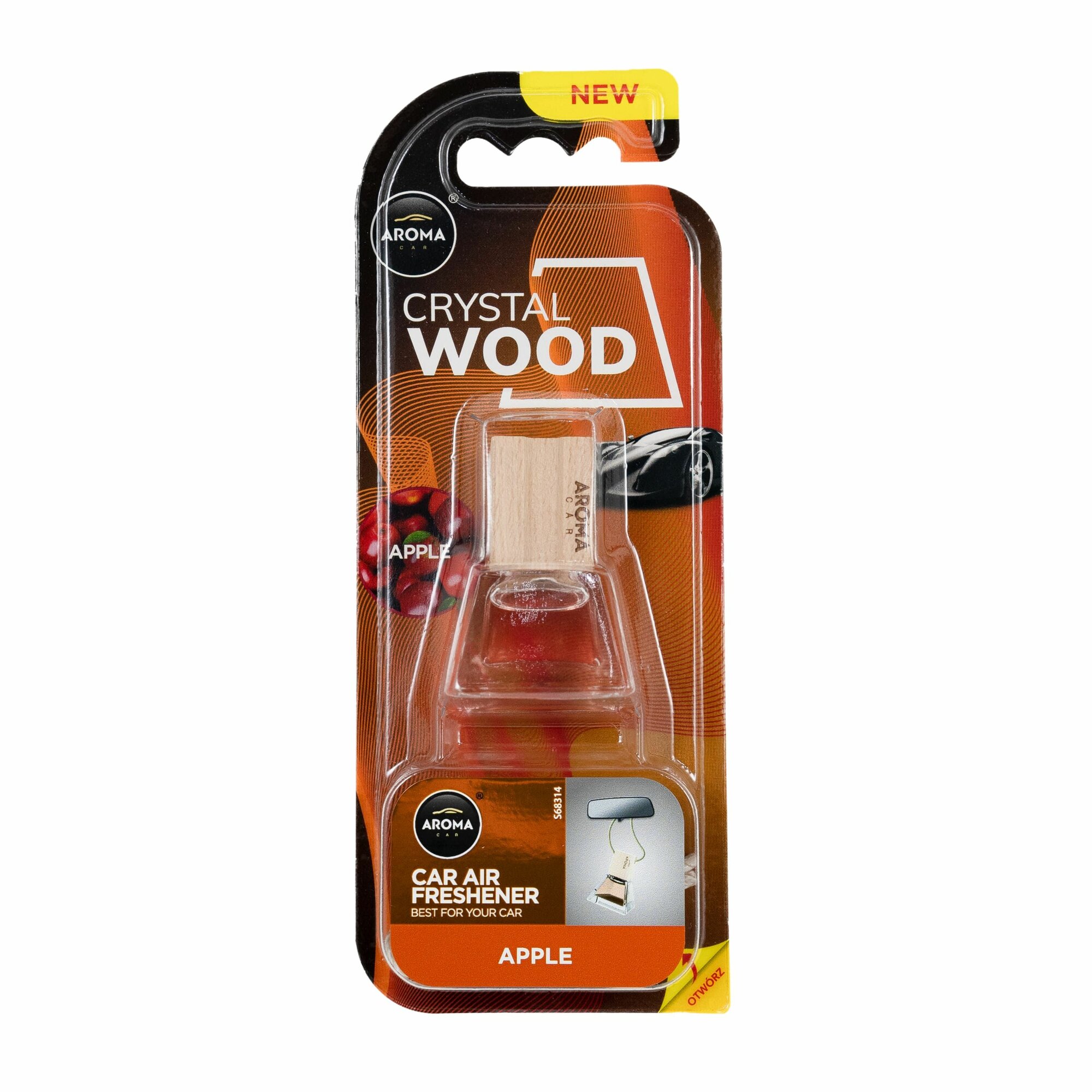 Ароматизатор подвес баночка "Crystal Wood" Apple (Aroma Car)
