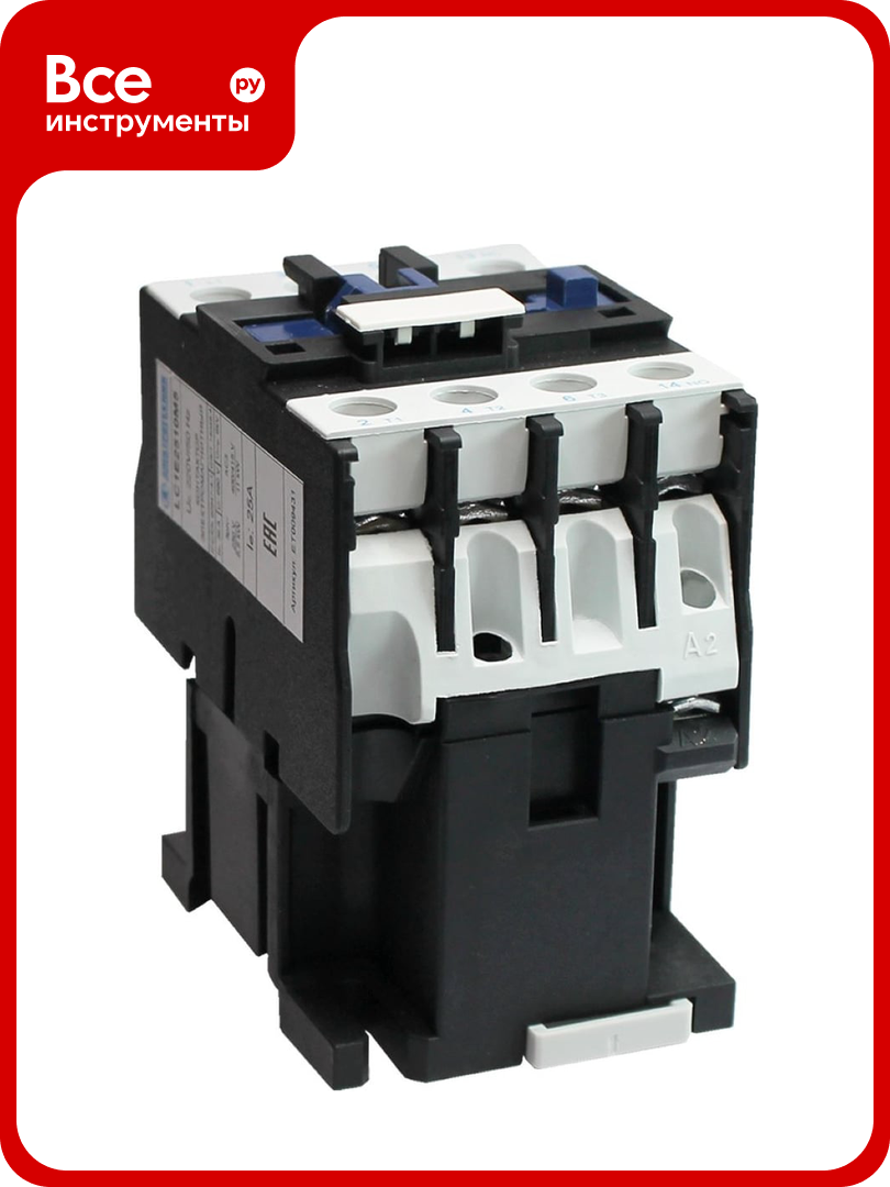 Контактор электромагнитный Электротехник LC1E2510M5, 3P, 25А, 1НО, 220В/50Гц, ET009431