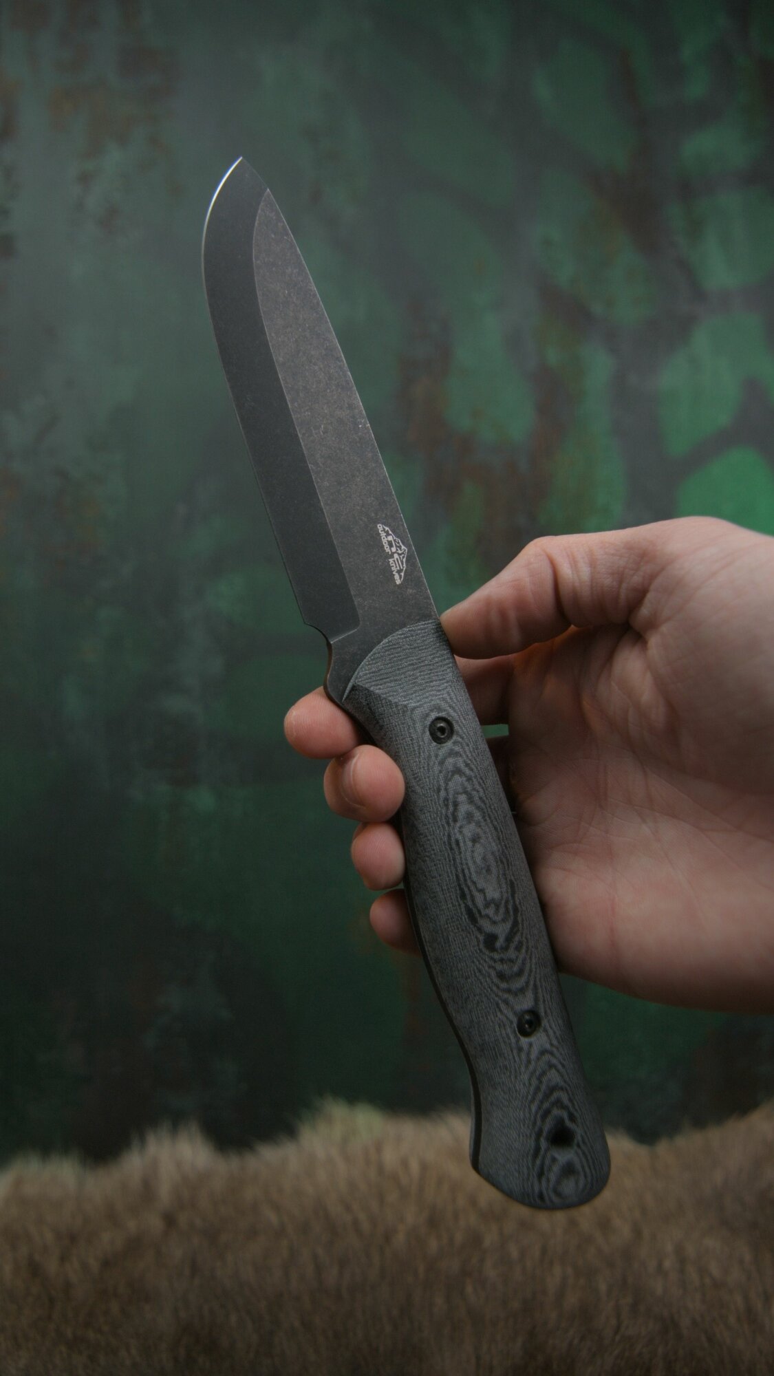 Нож туристический Forester BSW AUS10 Micarta с ножнами из кайдекса
