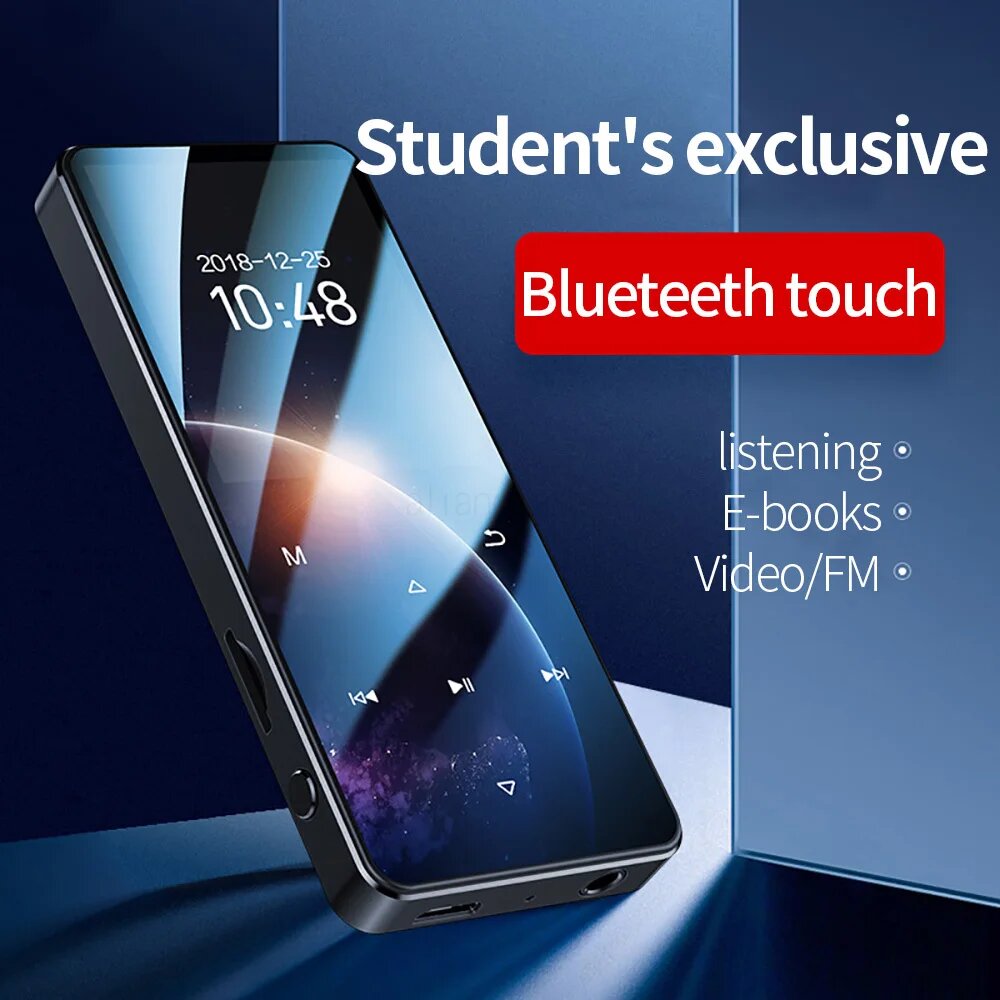 MP3-плеер 8ГБ Bluetooth 4.2, черный