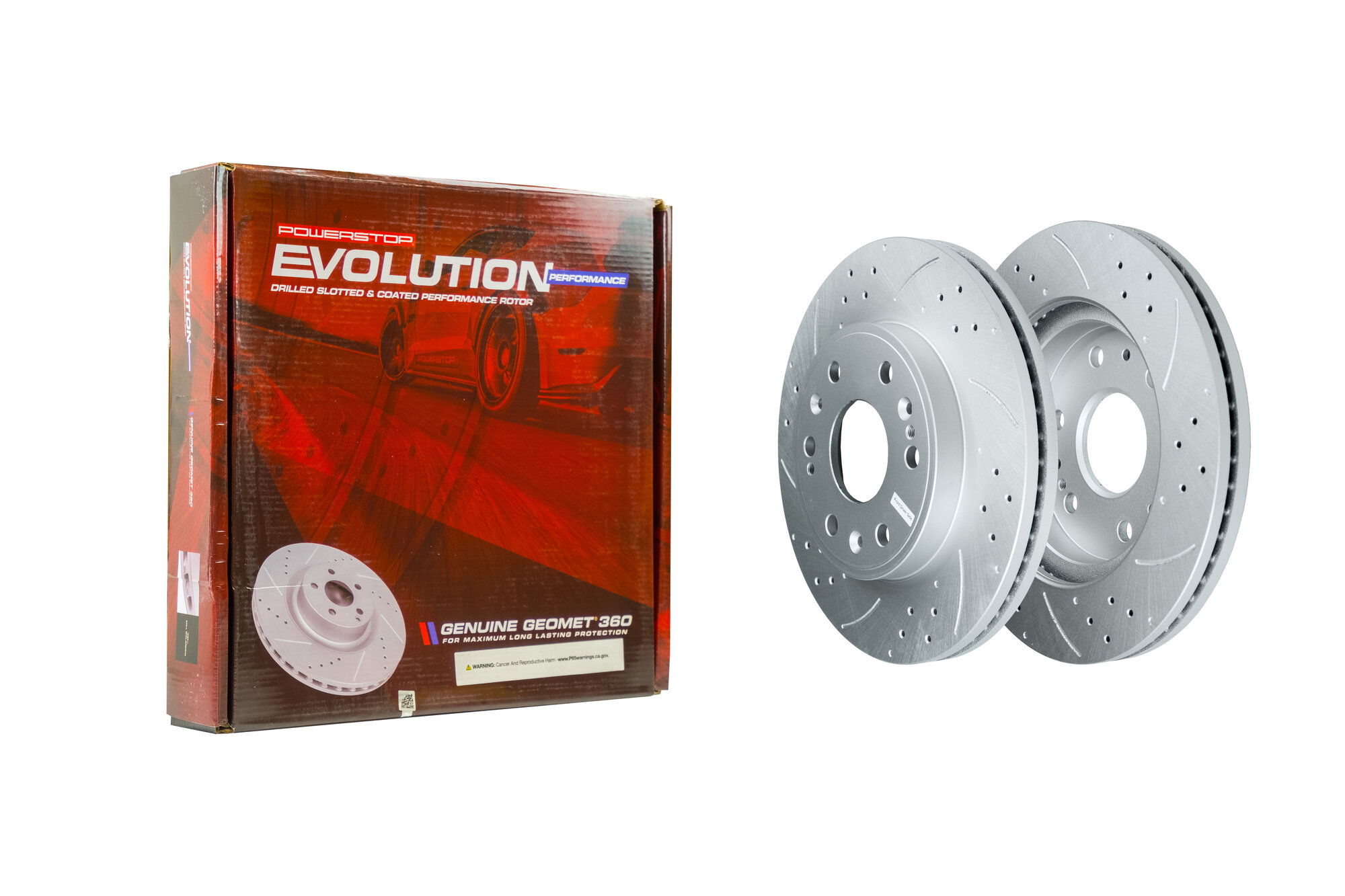 Передний тормозной диск Evolution с перфорацией и